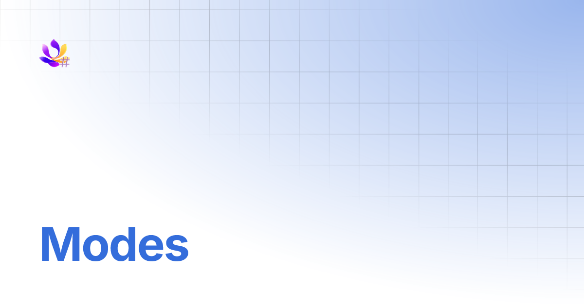 Modes | floatz AI Workflow Docs